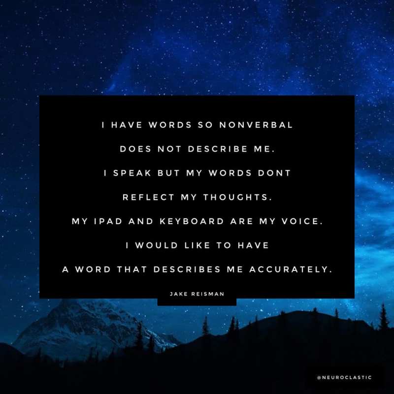 On Using NonSpeaking, Minimally Speaking, Or Unreliably Speaking Over ...