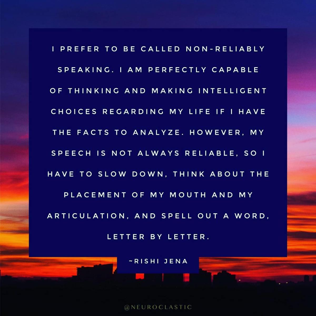 On Using NonSpeaking, Minimally Speaking, Or Unreliably Speaking Over ...
