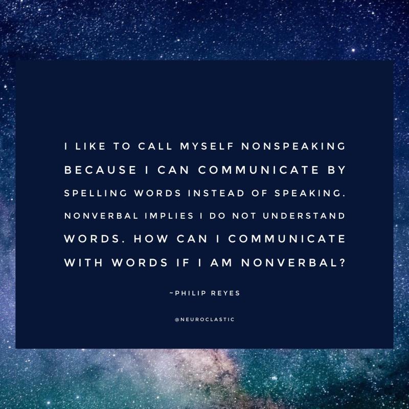 On Using NonSpeaking, Minimally Speaking, Or Unreliably Speaking Over ...