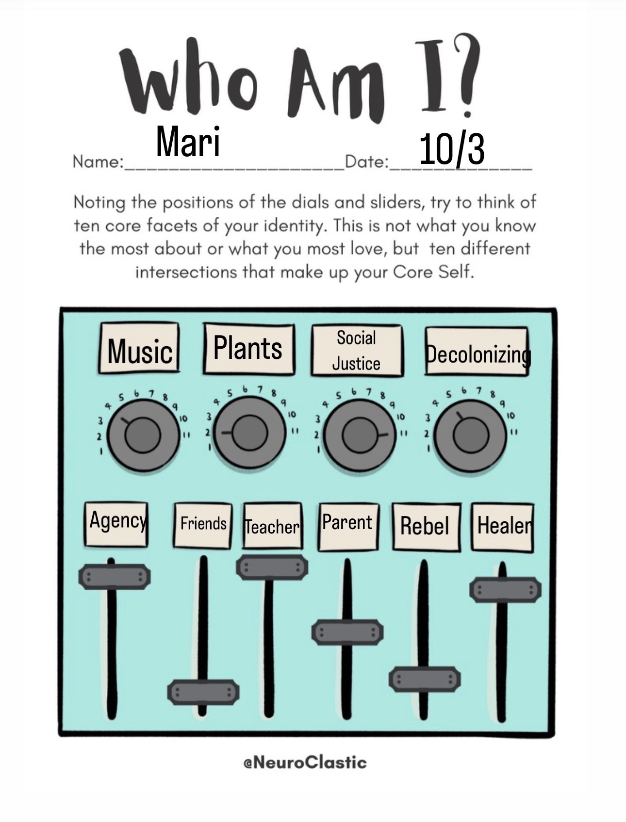 Who Am I? Printable Resource for Connecting with Your Core Self ...